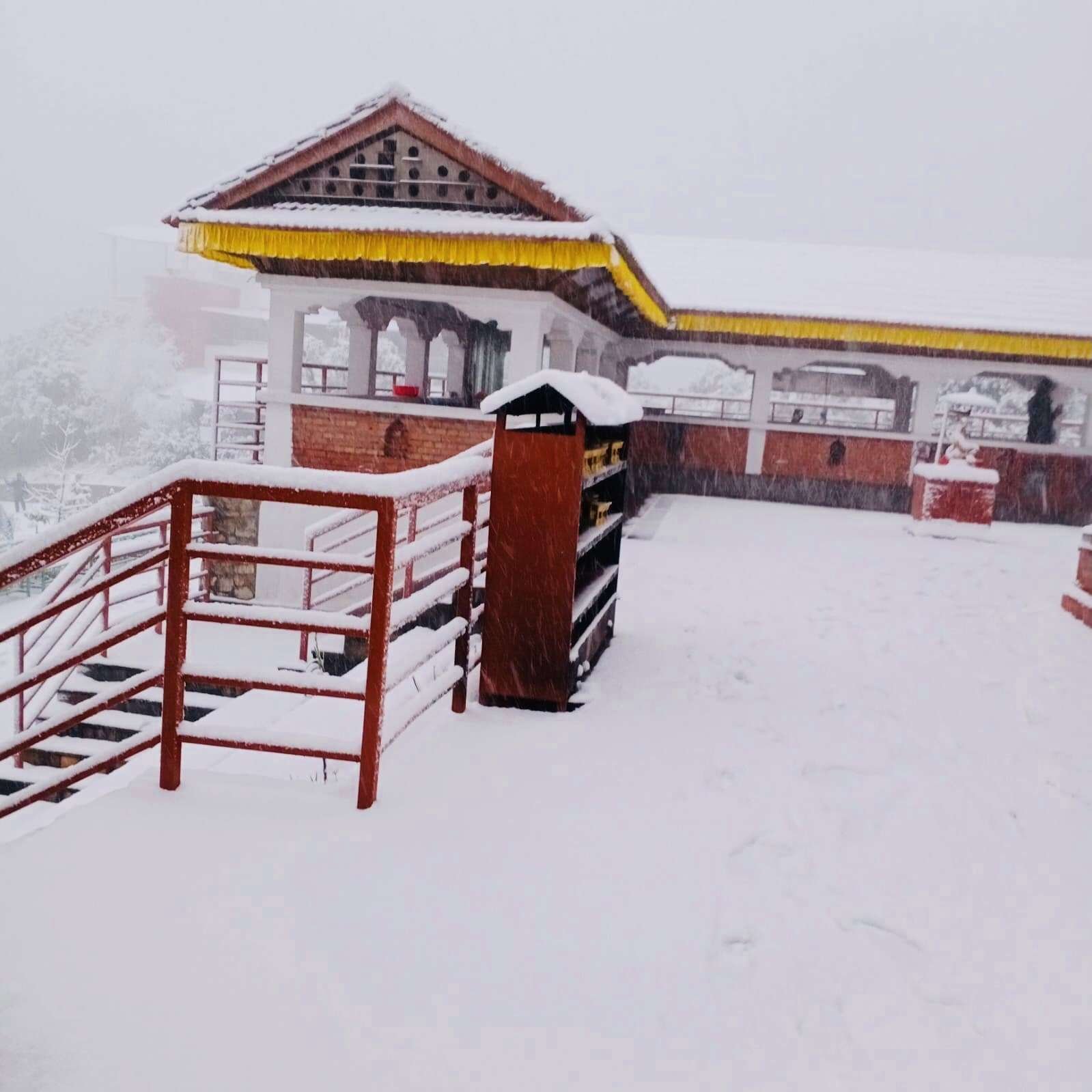 Snowfall in Kathmandu’s High Hills